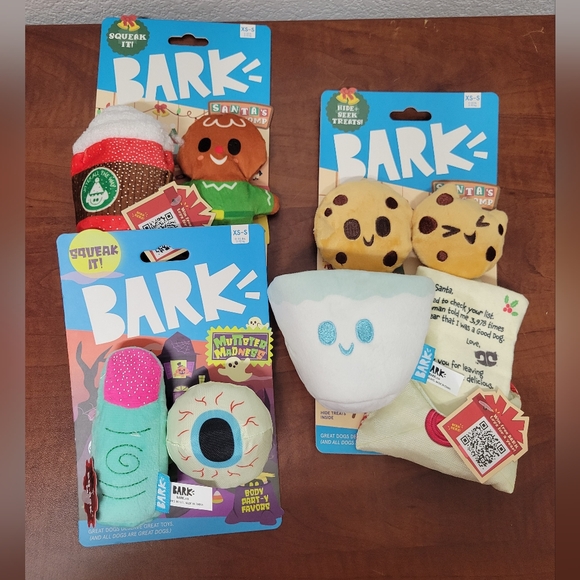 Bark | Dog | Bark Festive Dog Toy Collection Halloween Santa Workshop ...